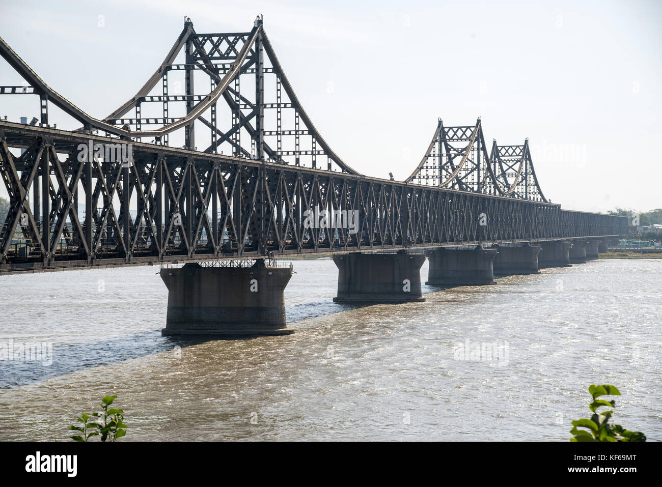 Sino-Korea Friendship Bridge of Dandong,Liaoning Province,China Stock ...