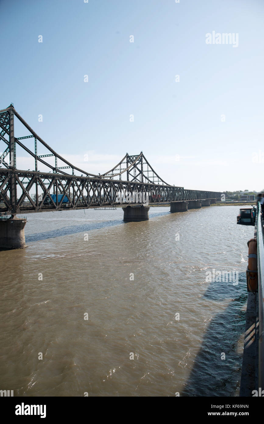 Sino-Korea Friendship Bridge of Dandong,Liaoning Province,China Stock ...