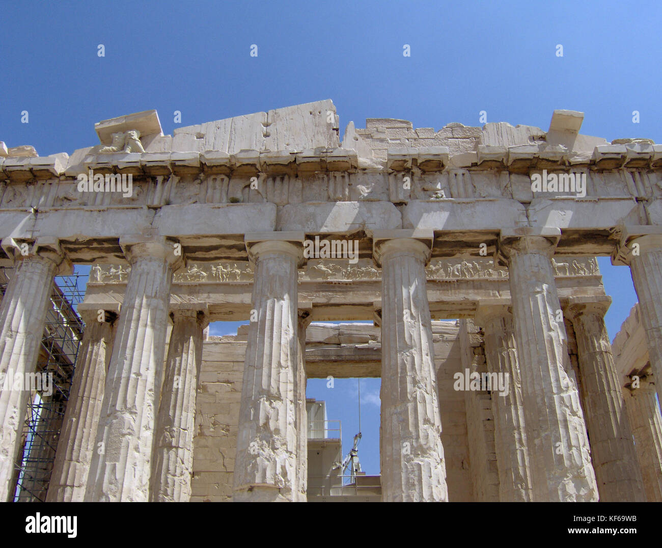 The Parthenon. East façade view without scaffolding Stock Photo - Alamy