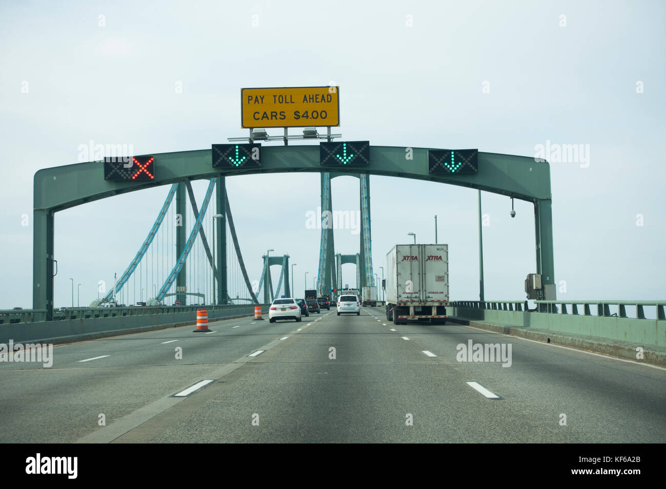 toll bridge Delaware Stock Photo - Alamy