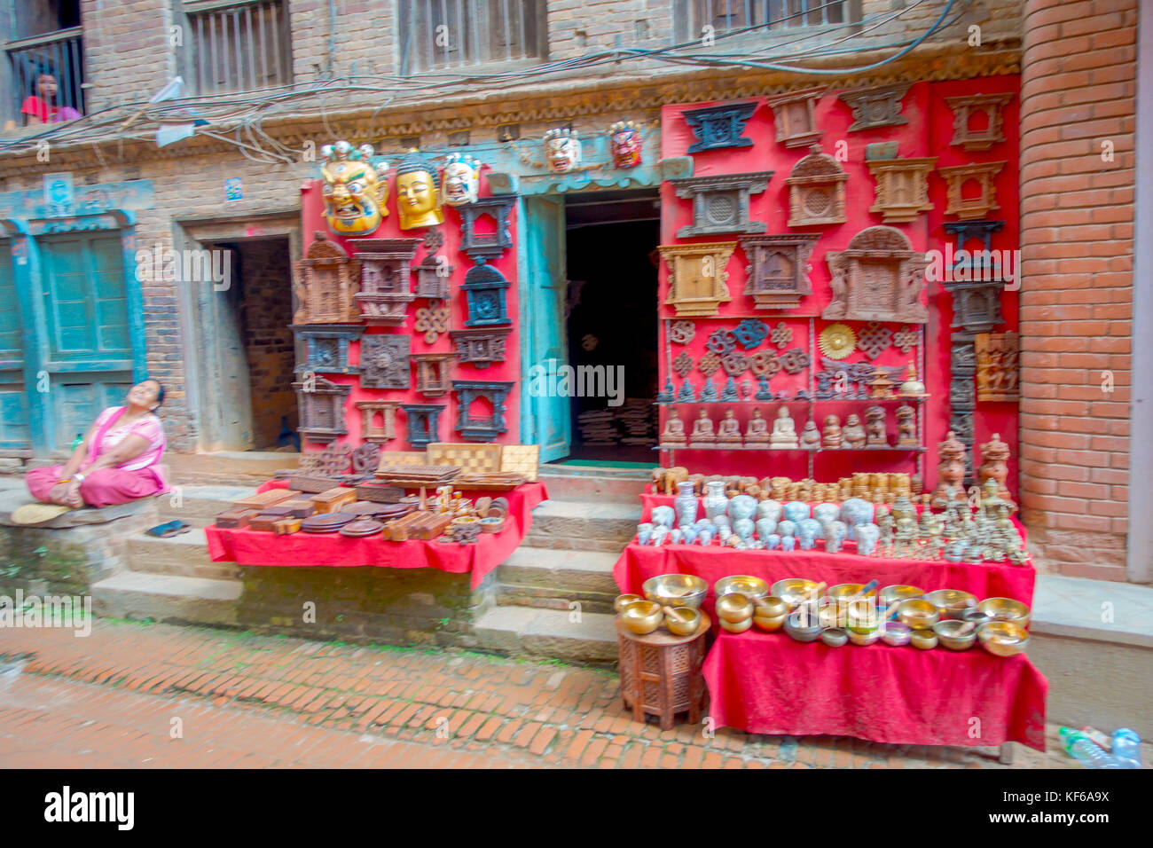Handicrafts shop thamel kathmandu nepal hi-res stock photography and ...