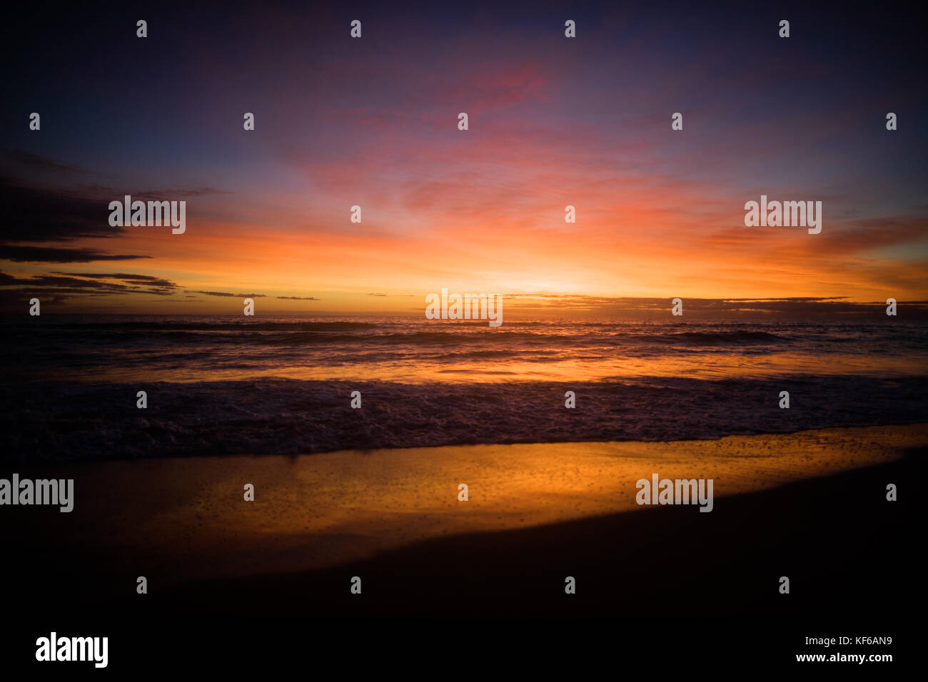 Sun's Colors in the Sky Stock Photo - Alamy