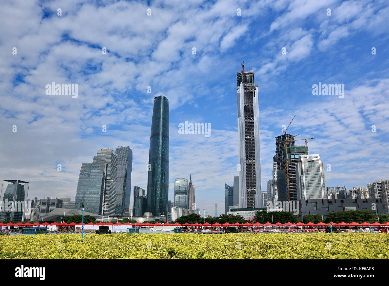 The building of Guangzhou city in Guangdong province,China Stock Photo ...