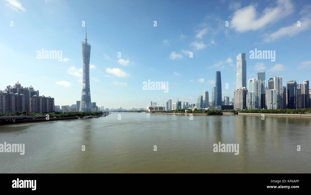 The building of Guangzhou city in Guangdong province,China Stock Photo ...