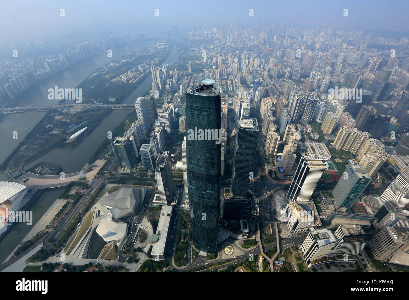 The building of Guangzhou city in Guangdong province,China Stock Photo ...