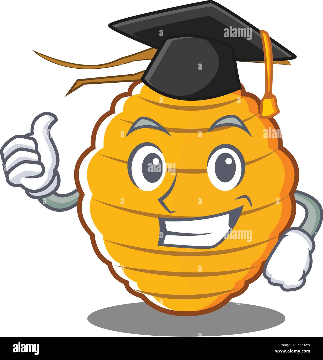 Graduation bee hive character cartoon Stock Vector Image & Art - Alamy