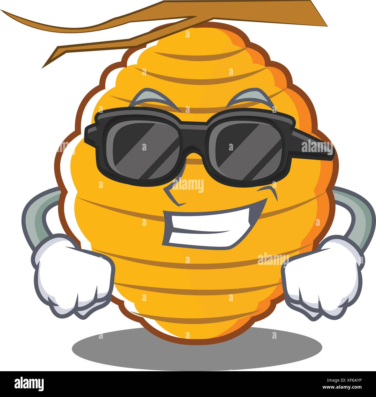 Super cool bee hive character cartoon Stock Vector Image & Art - Alamy