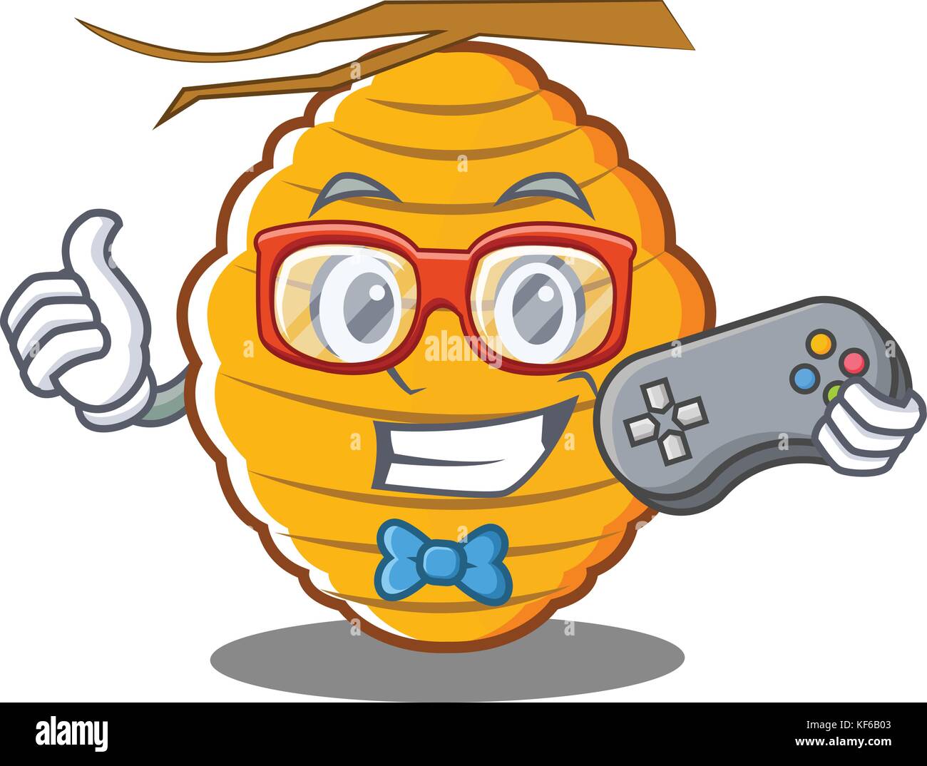 Gamer bee hive character cartoon Stock Vector Image & Art - Alamy