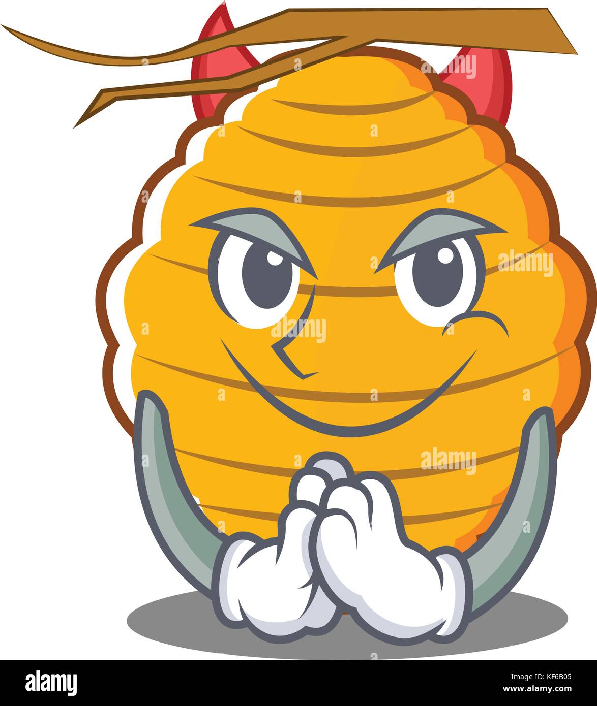 Devil bee hive character cartoon Stock Vector Image & Art - Alamy
