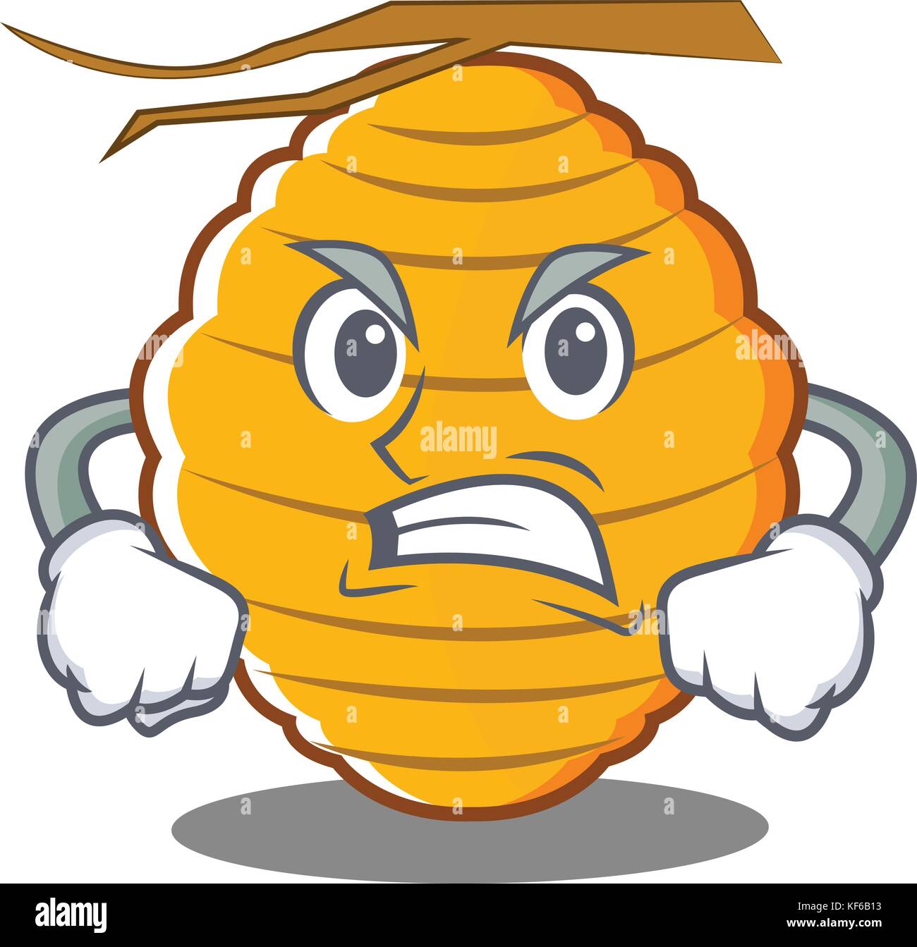 Angry bee Stock Vector Images - Alamy