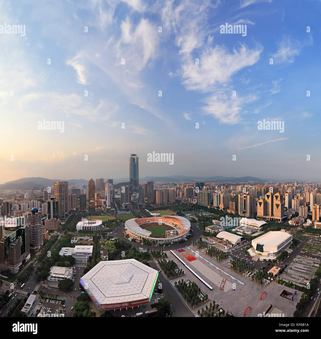 The building of Guangzhou city in Guangdong province,China Stock Photo ...