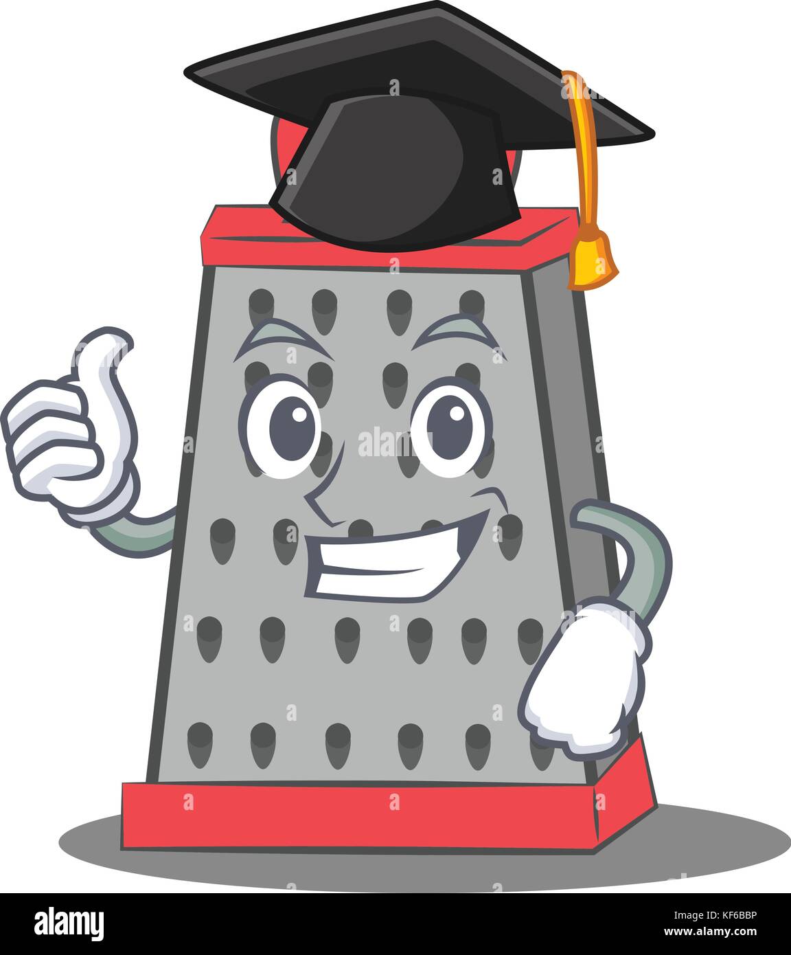 Graduation kitchen grater character cartoon Stock Vector Image & Art ...