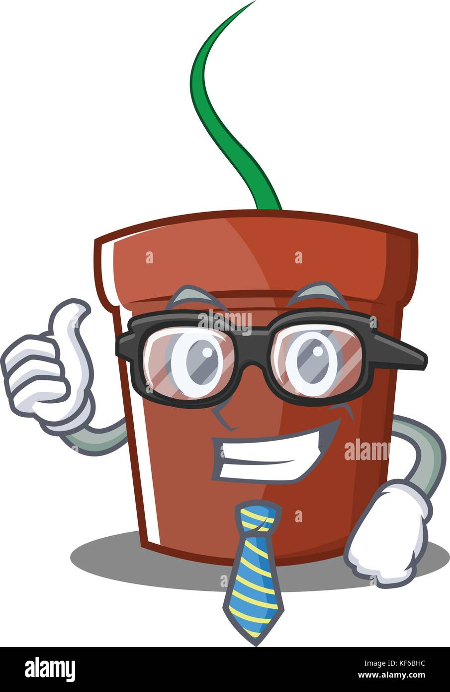 Businessman flower pot character cartoon Stock Vector Image & Art - Alamy