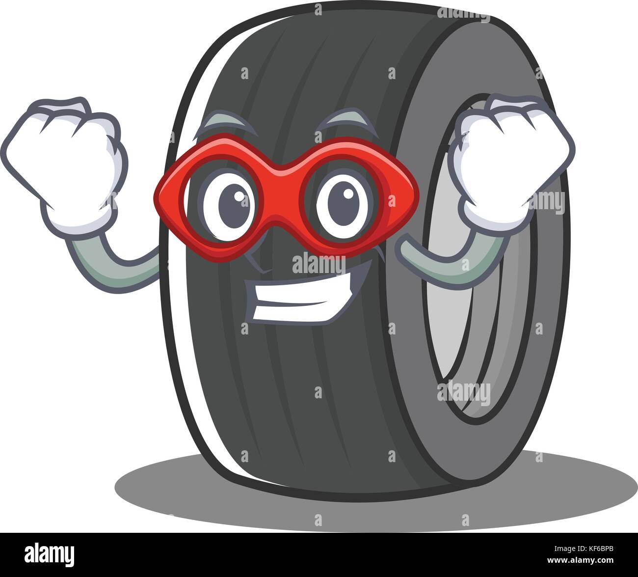 Super hero tire character cartoon style Stock Vector Image & Art - Alamy