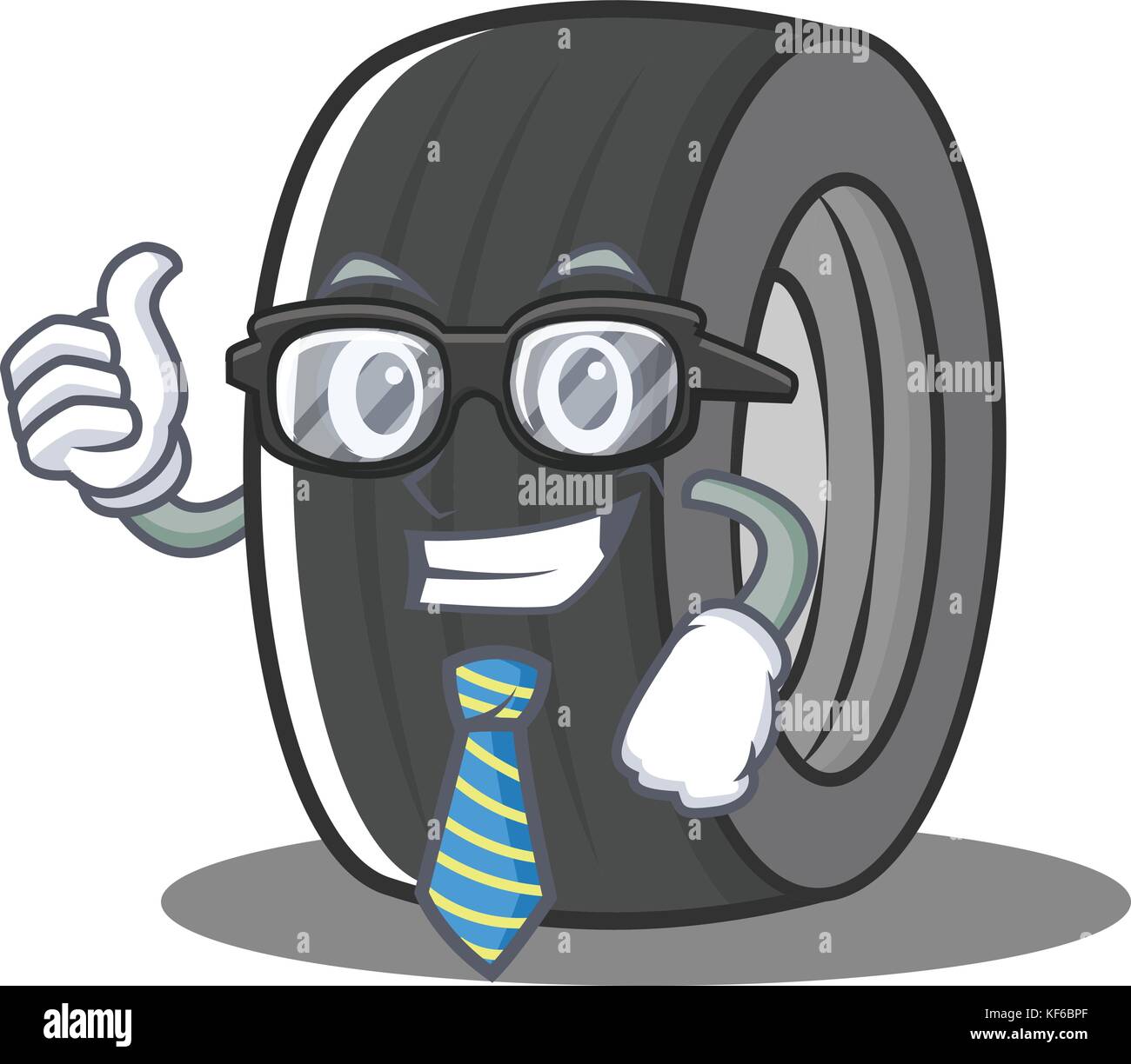 Businessman tire character cartoon style Stock Vector Image & Art - Alamy