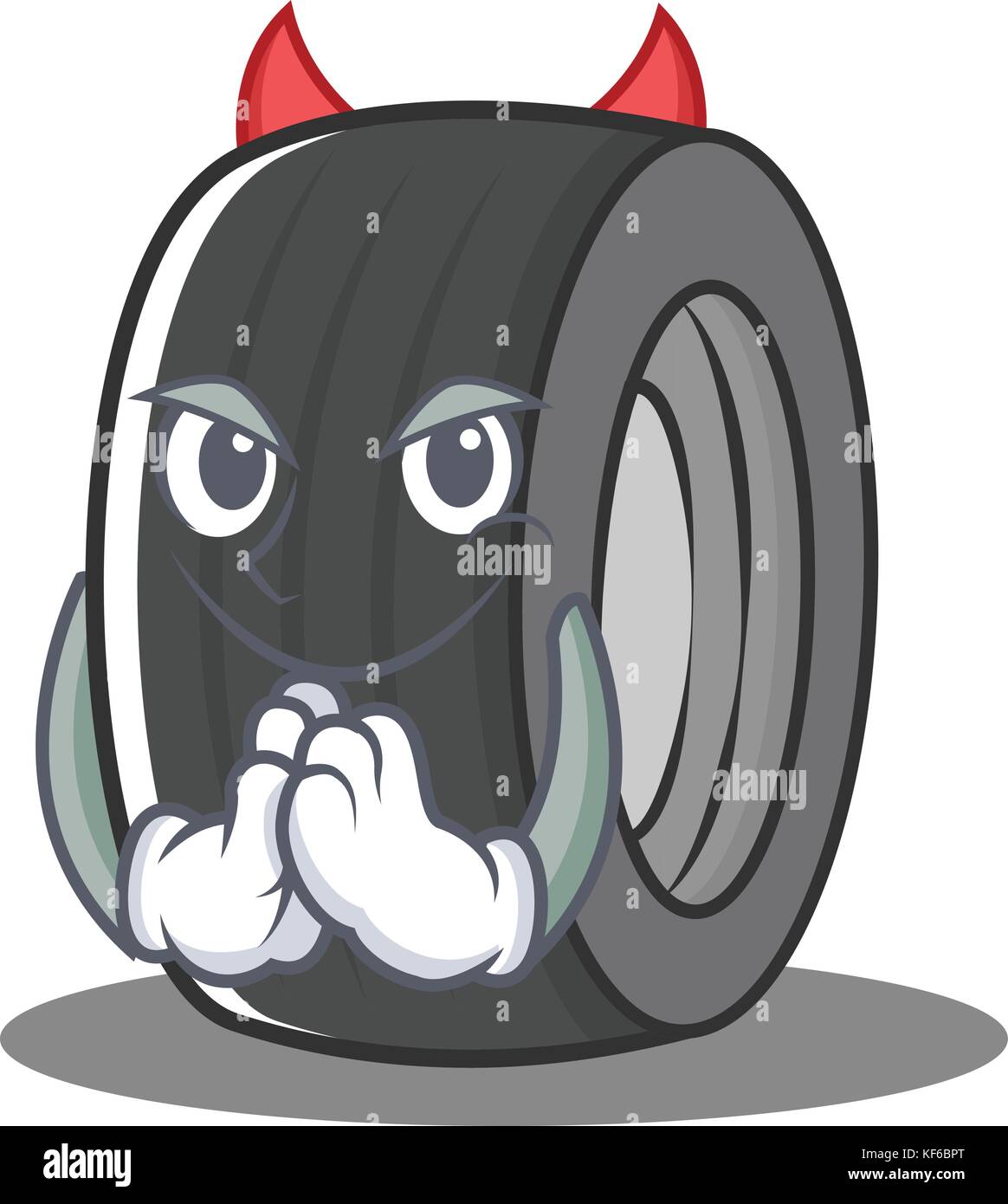 Cartoon illustration devil waving hi-res stock photography and images ...