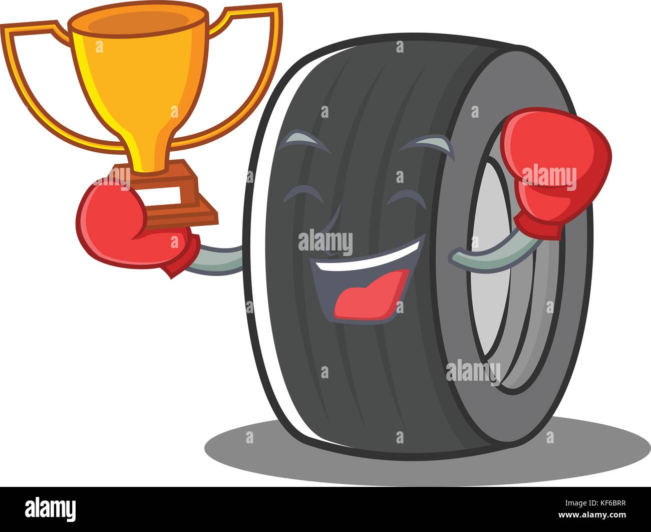 Boxing tire character cartoon style Stock Vector Image & Art - Alamy