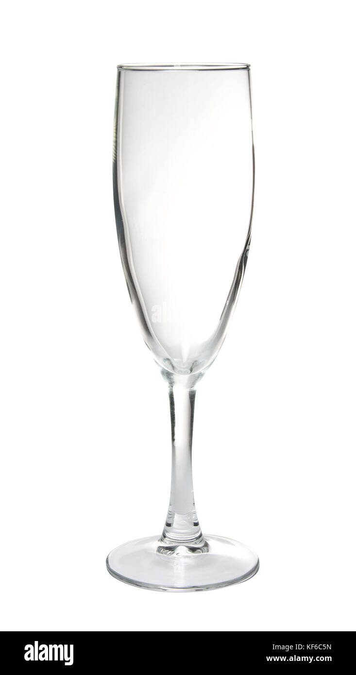 Empty glass on white background Stock Photo - Alamy
