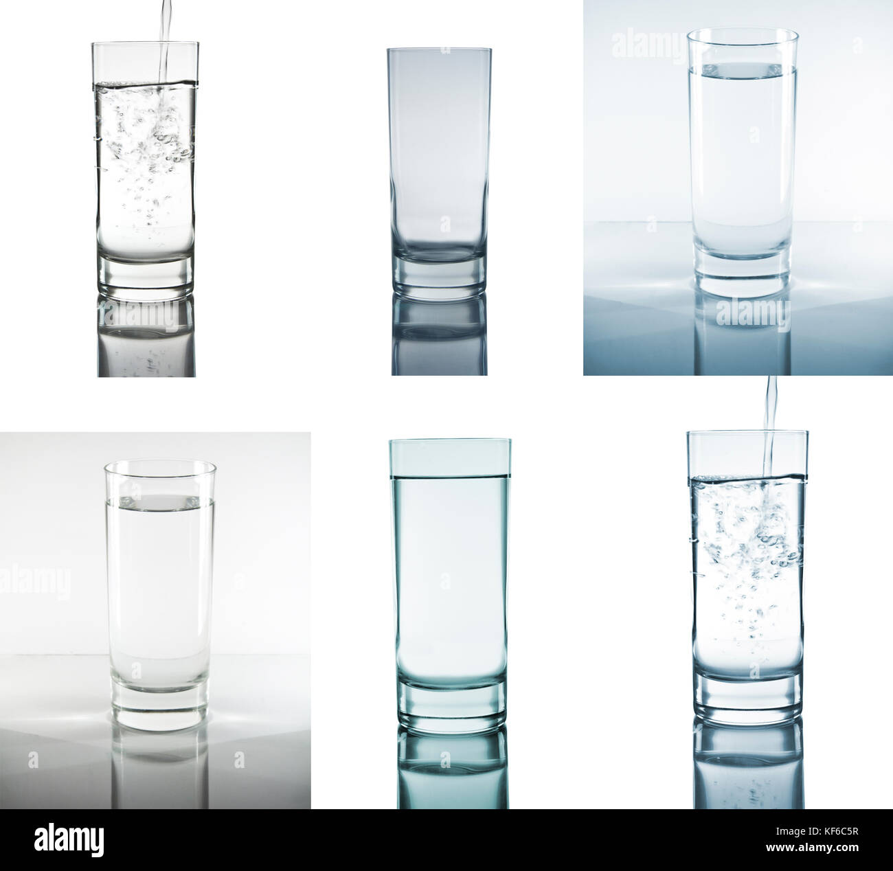 water glass set Stock Photo - Alamy
