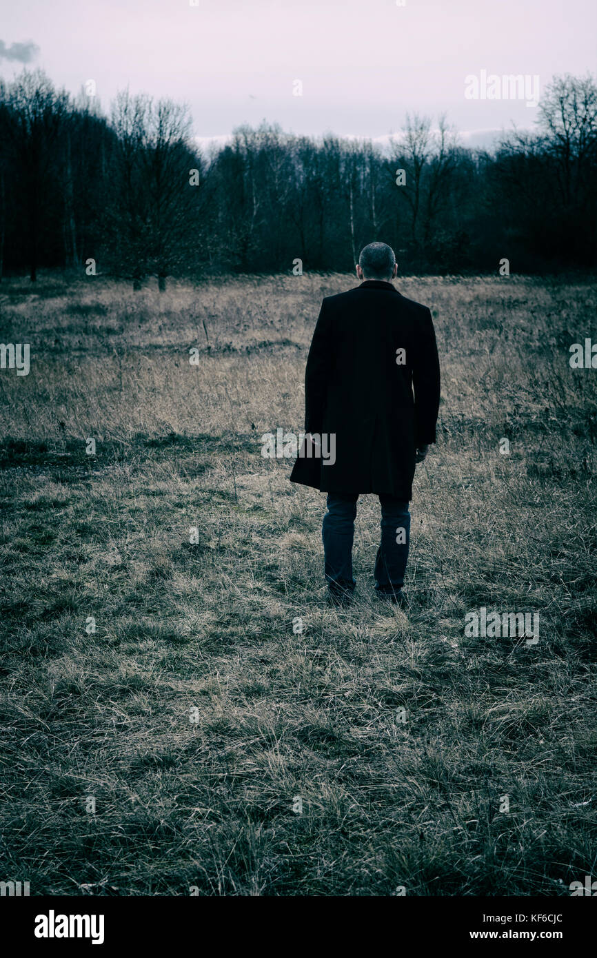 Man coat back hi-res stock photography and images - Alamy