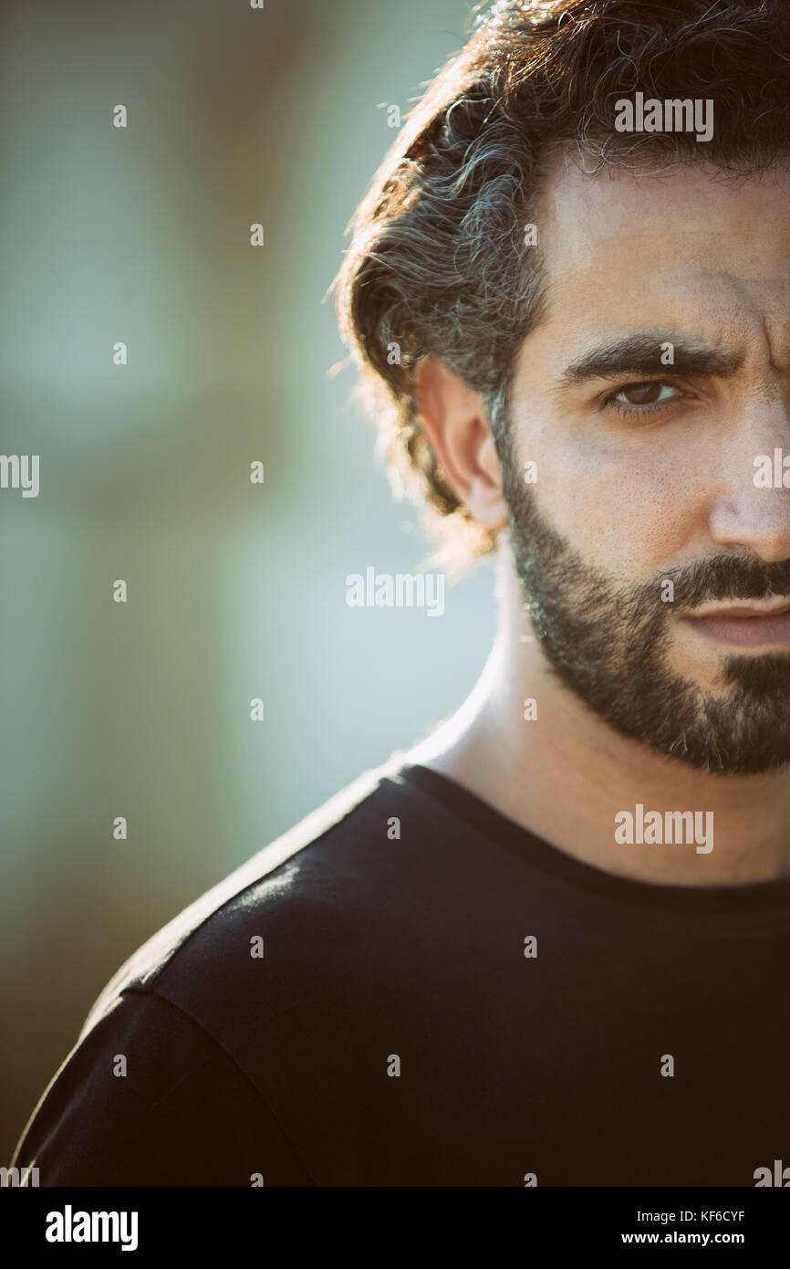Portrait of a Middle Eastern man outdoors Stock Photo - Alamy