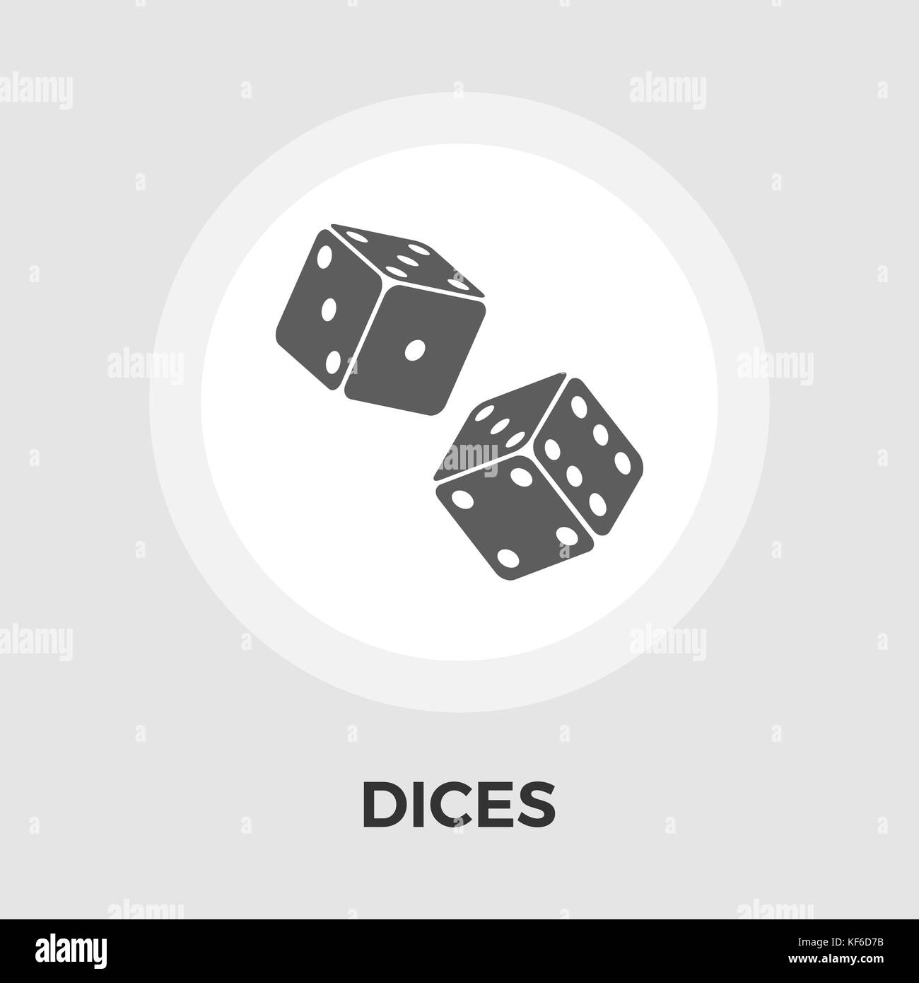 Dices vector flat icon Stock Vector Image & Art - Alamy