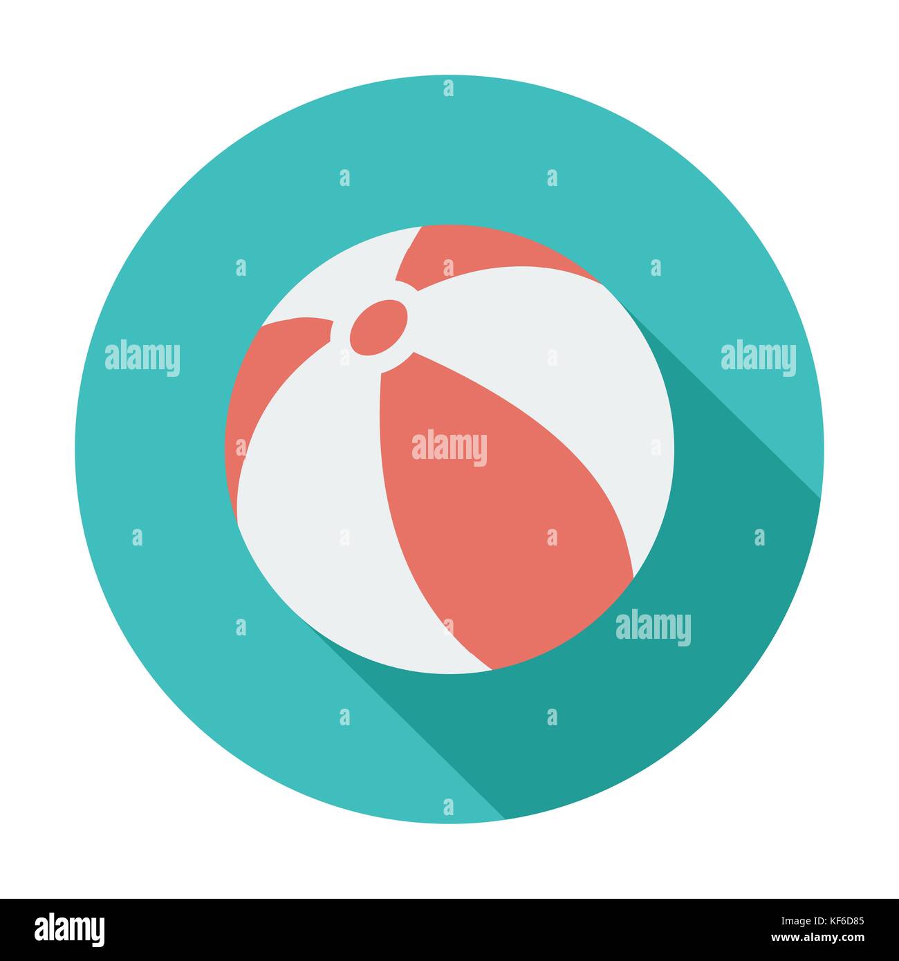 Blue ball beach seaside Stock Vector Images - Alamy