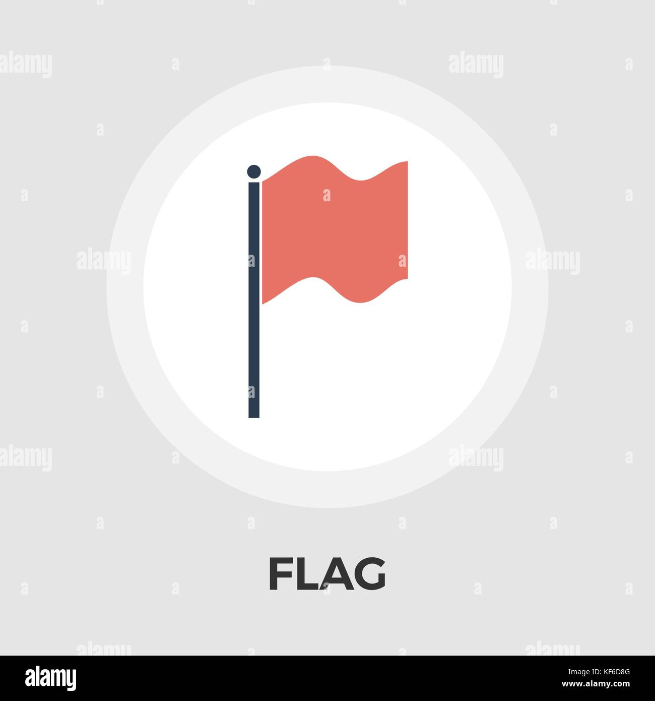 Flag Flat Icon Stock Vector Image & Art - Alamy