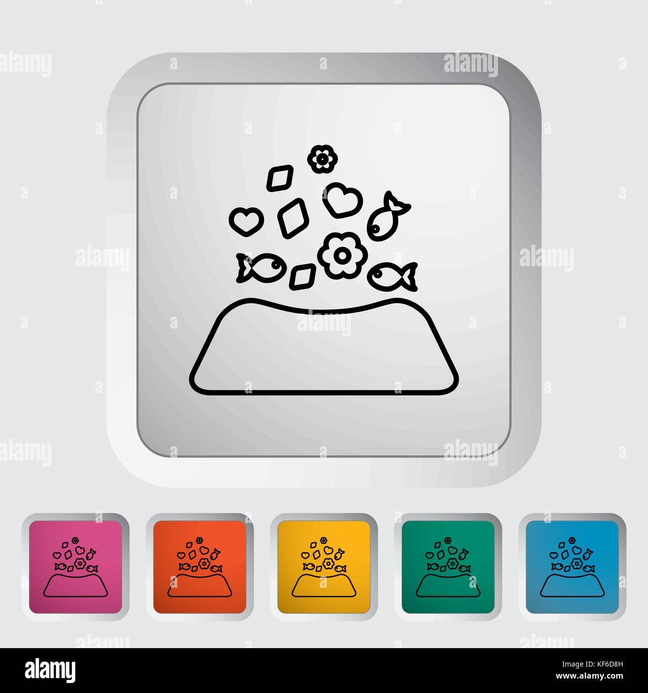 Dry animal food dog Stock Vector Images - Alamy