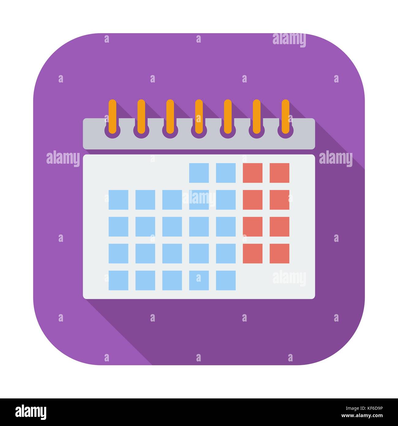 Calendar flat icon Stock Vector Image & Art - Alamy