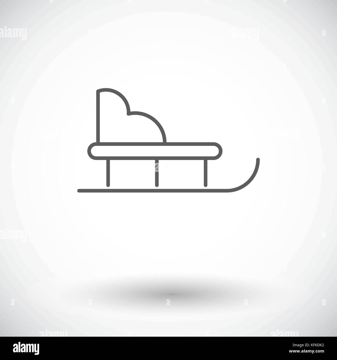 Sleigh shape Stock Vector Images - Alamy