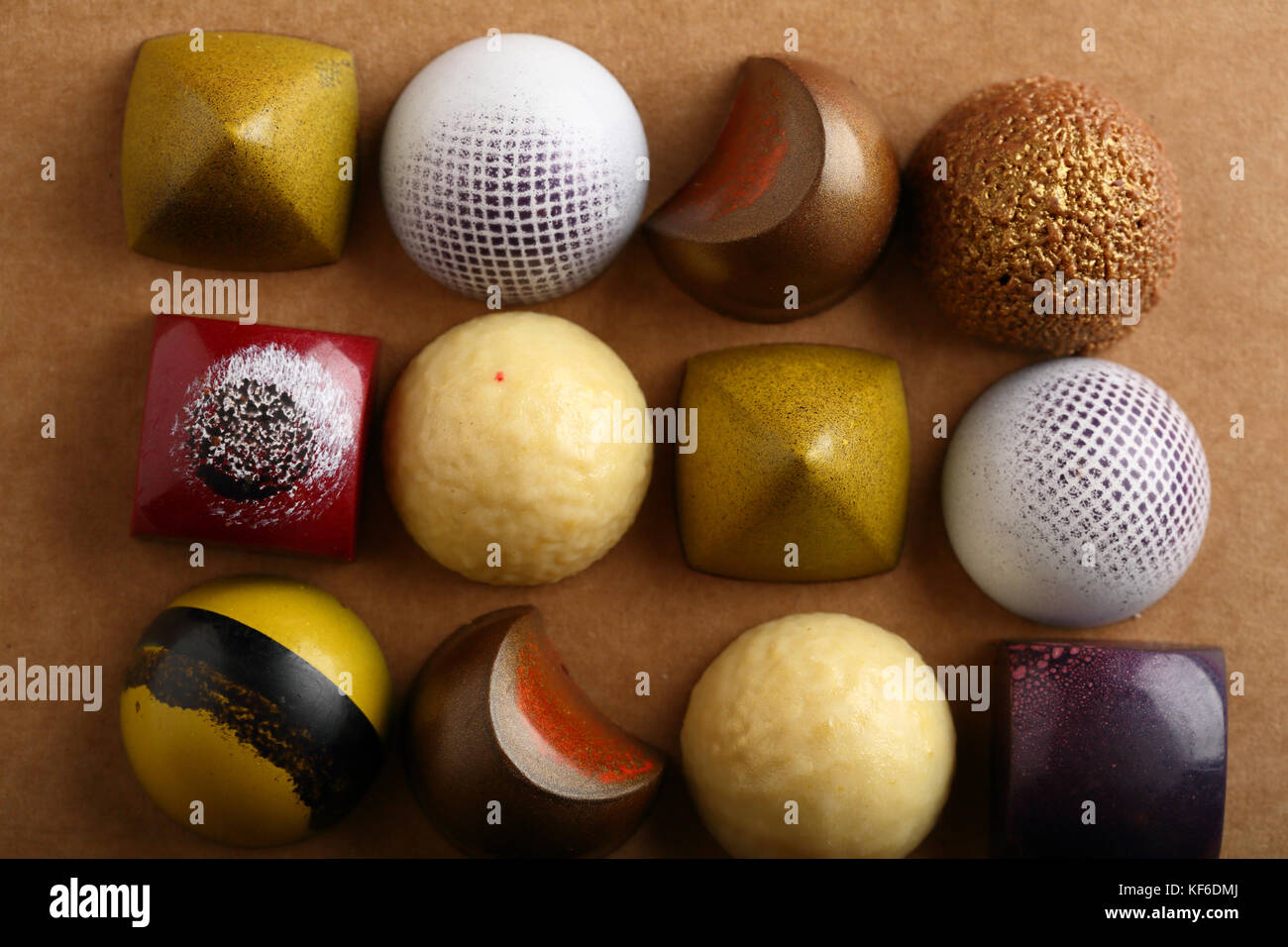 Art Truffle candies, food above Stock Photo - Alamy
