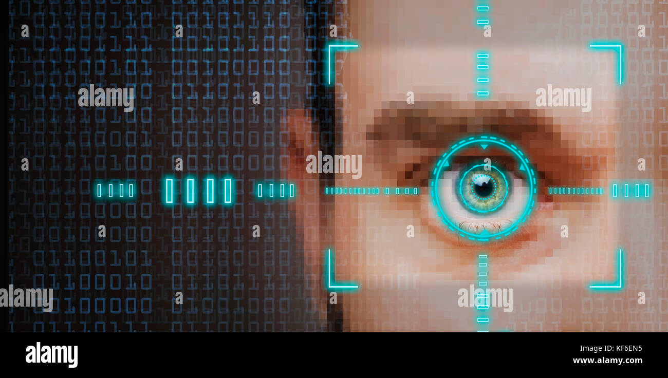 retina scan identity Stock Photo - Alamy