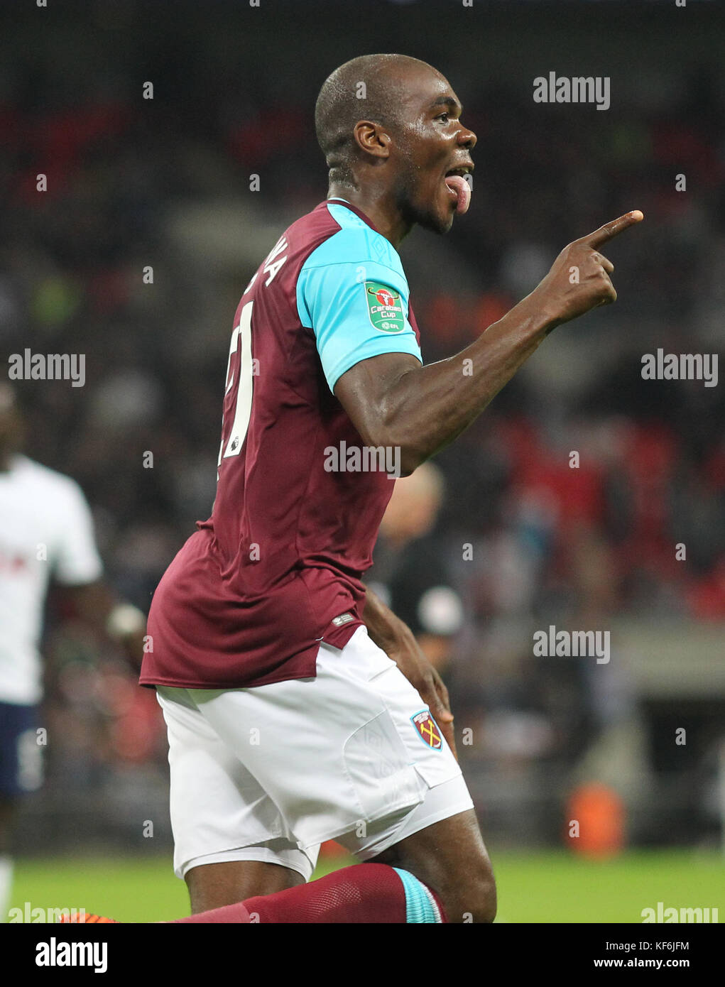 London, UK. 25th Oct, 2017. Angelo Ogbonna of West Ham United ...