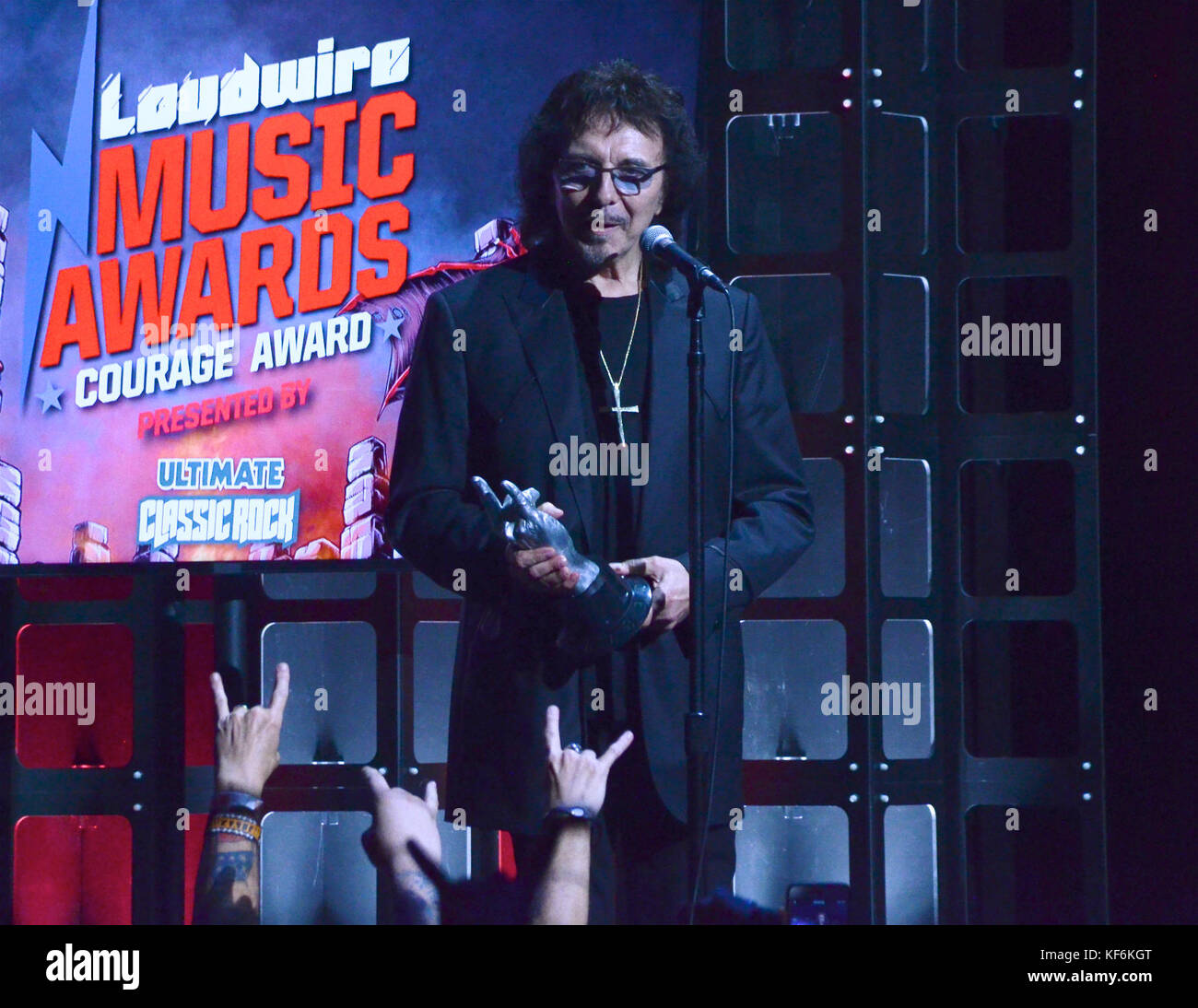 Los Angeles, California, USA. 24th Oct, 2017. TONY IOMMI attends the Loudwire Music Awards at ...