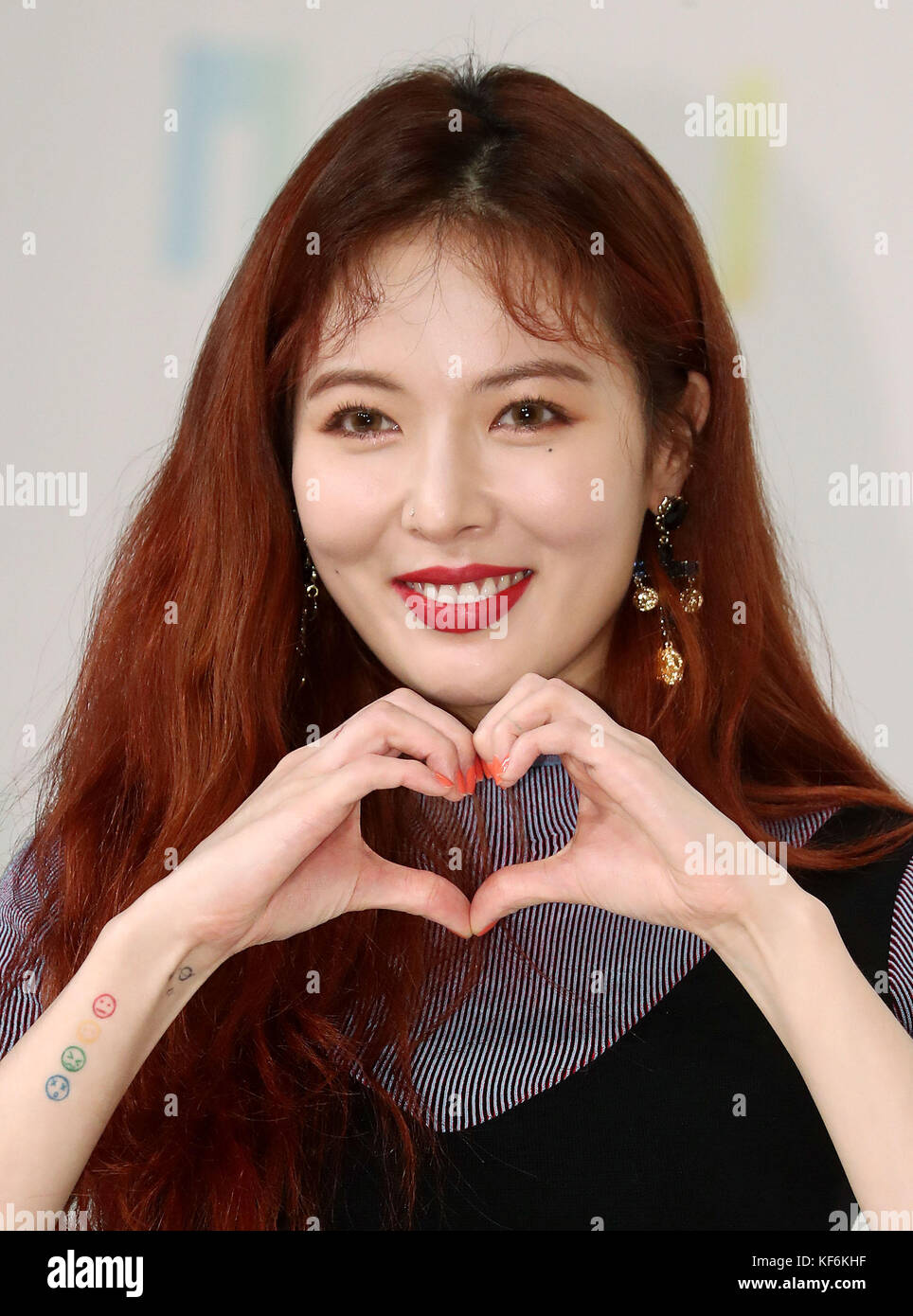 26th Oct, 2017. S. Korean singer Hyun Ah South Korean singer Hyun Ah ...