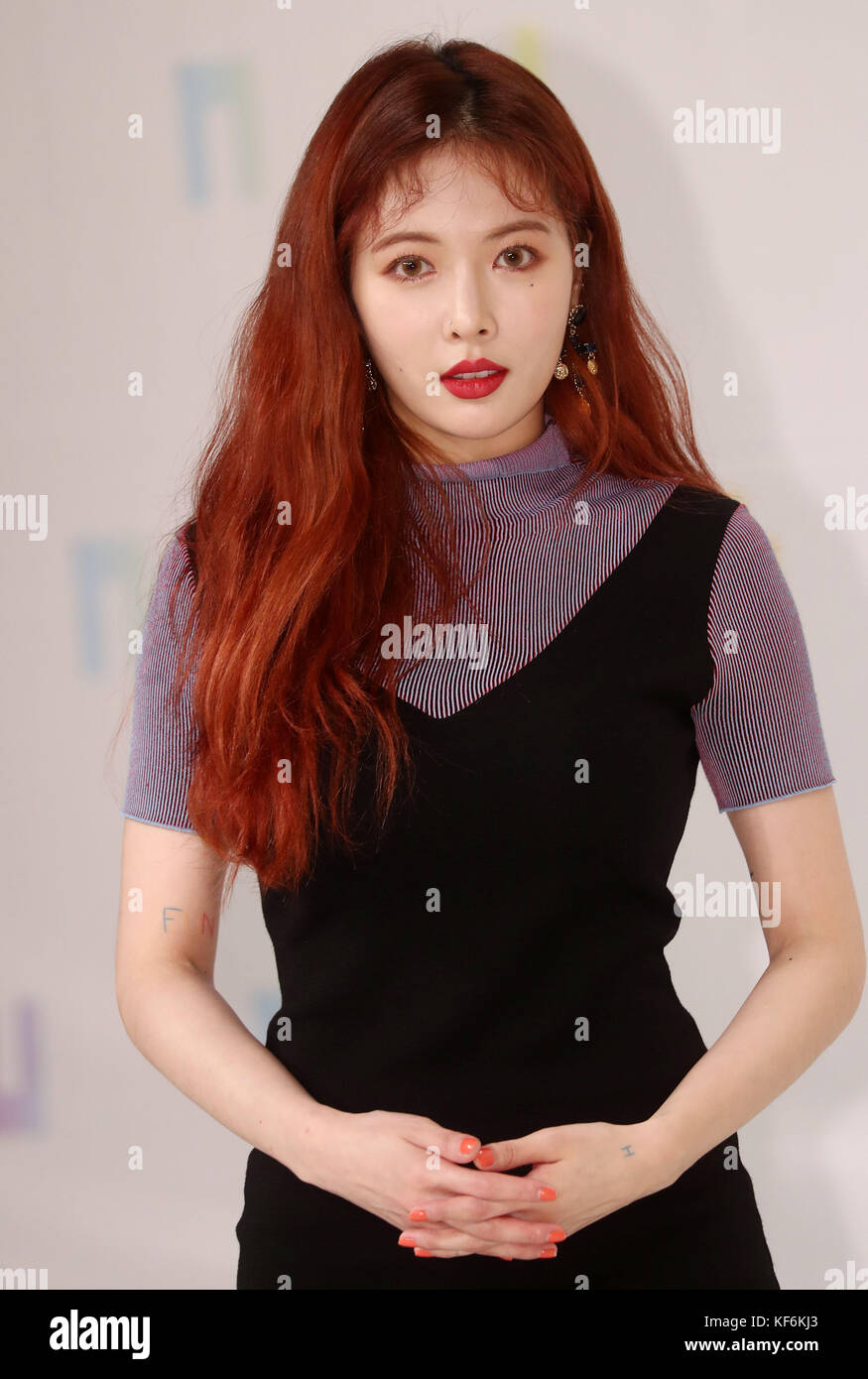 26th Oct, 2017. Singer Hyun Ah South Korean singer Hyun Ah, who stars ...