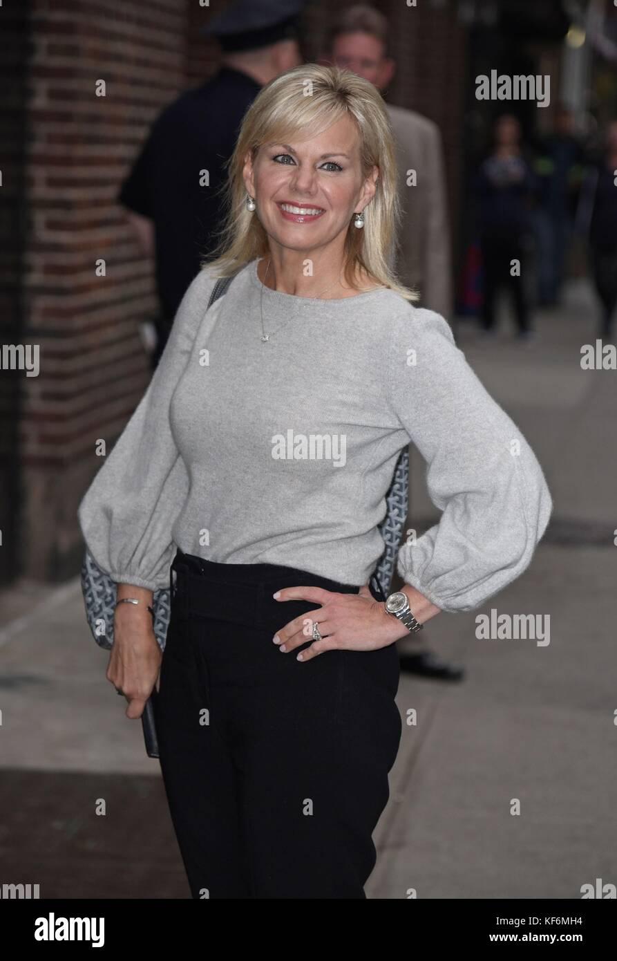 New York, NY, USA. 25th Oct, 2017. Gretchen Carlson, seen at the Late ...