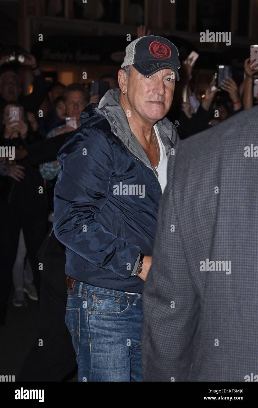 New York, NY, USA. 25th Oct, 2017. Bruce Springsteen, seen at the ...