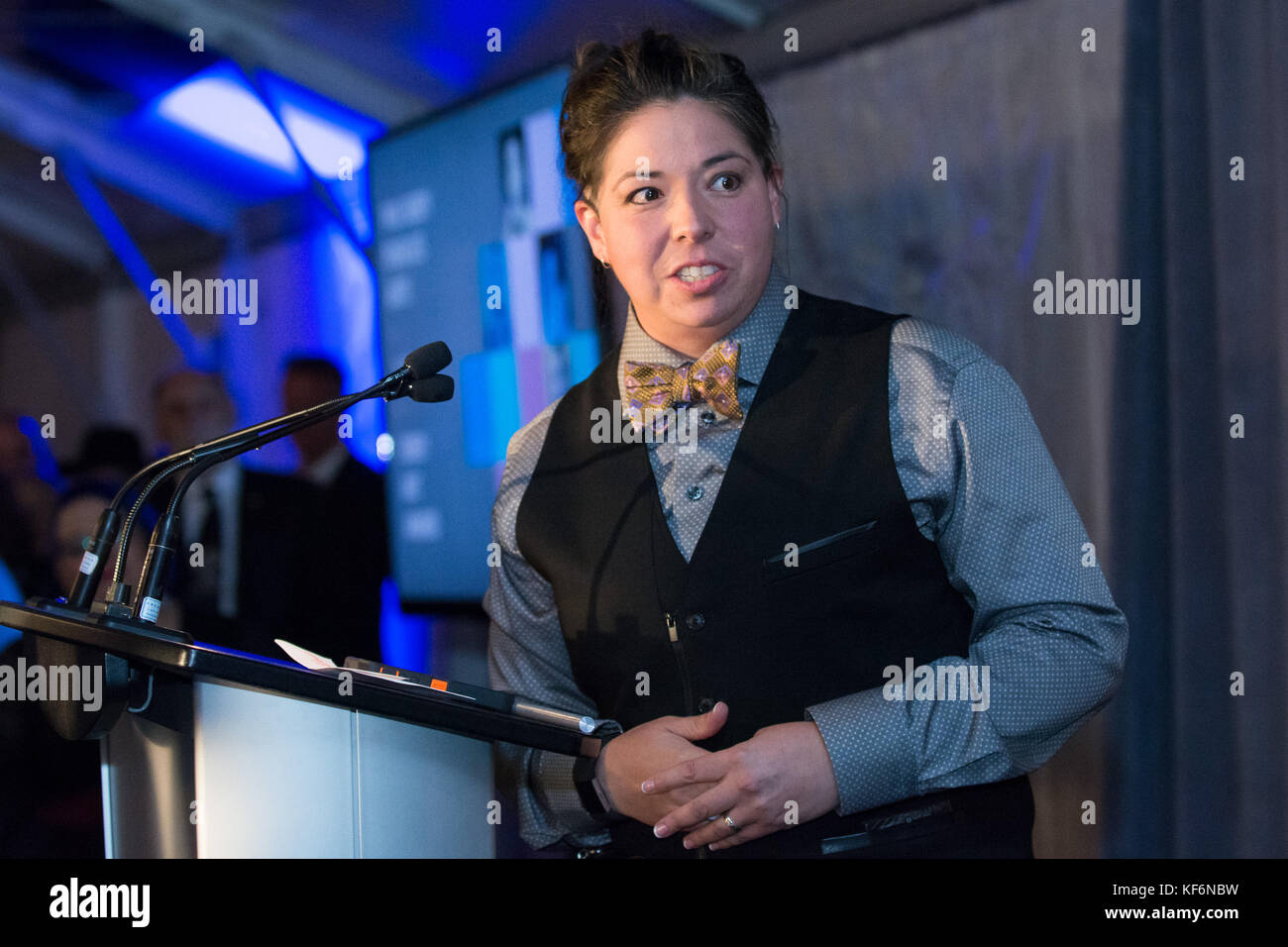 Toronto, Canada. 25th Oct, 2017. Mi'kmaw artist Ursula Johnson, winner ...
