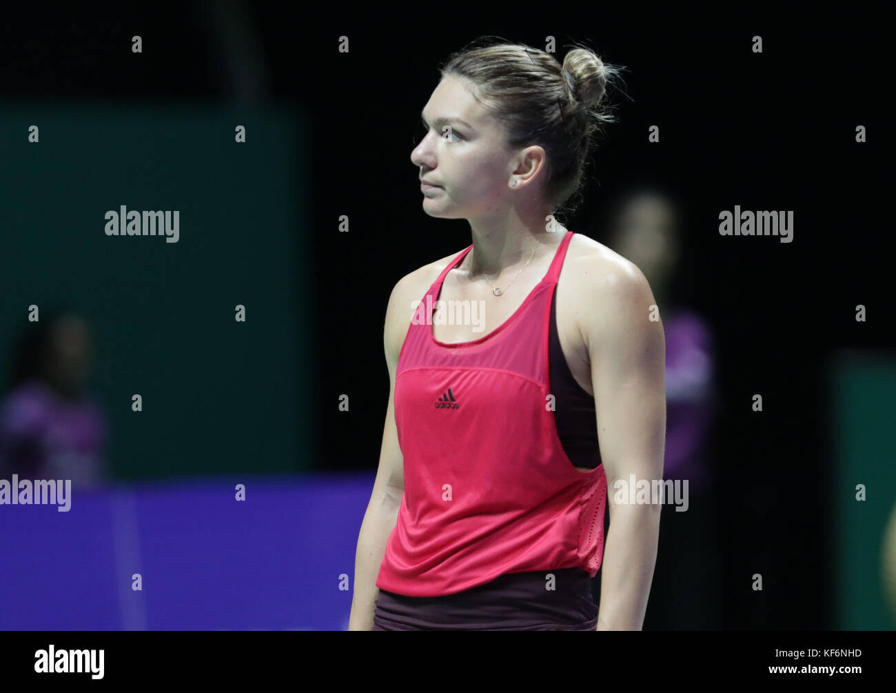 Singapore, Singapore. 25th Oct, 2017. Romanian tennis player Simona ...