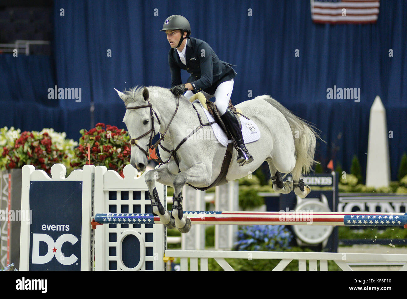 Washington, DC, USA. 25th Oct, 2017. American ANDREW RAMSAY, riding ...