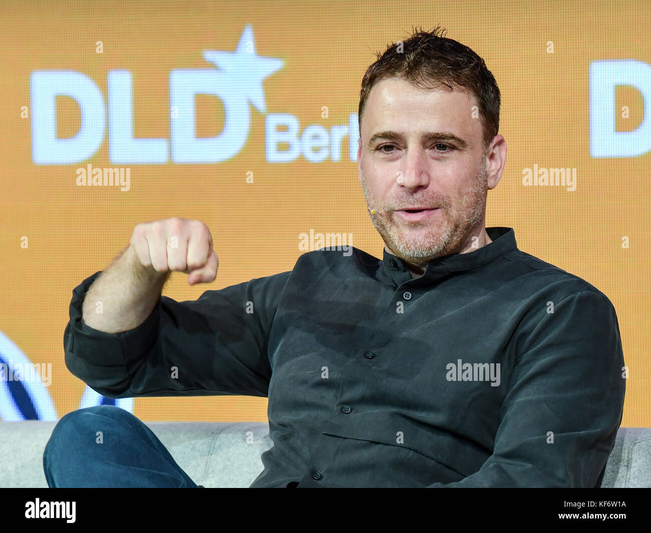 Berlin, Germany. 26th Oct, 2017. Stewart Butterfield from the instant ...