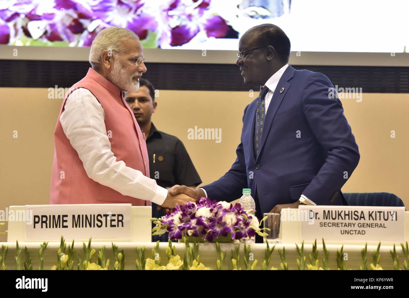 NEW DELHI, INDIA - OCTOBER 26: Prime Minister Narendra Modi and UNCTAD ...