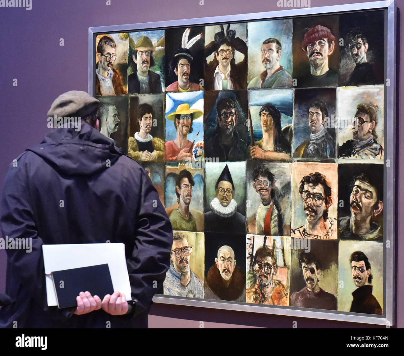 "Diary", a self-portrait by Thomas Ziegler showing the artist in 28 ...