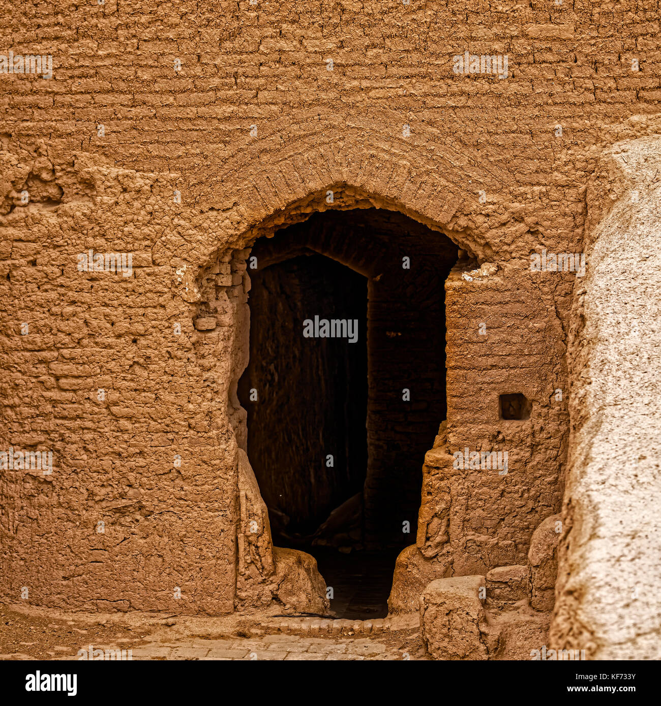 Narin Castle entrance Meybod Stock Photo - Alamy