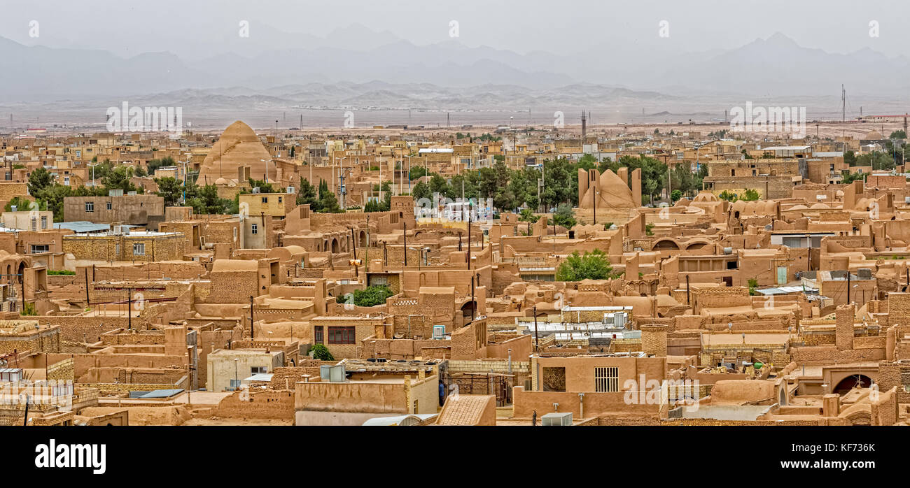 Meybod city aerial Iran Stock Photo - Alamy