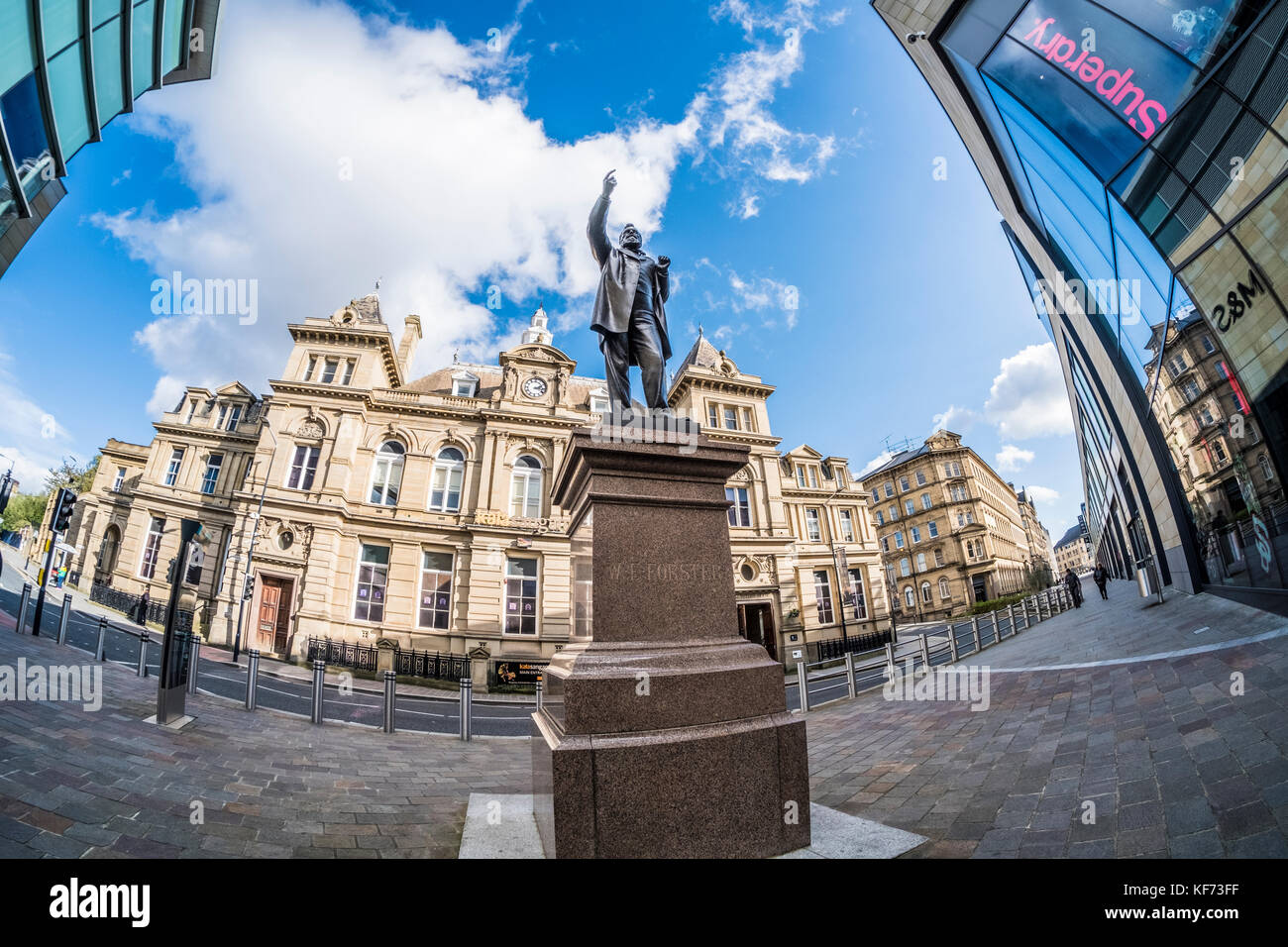 Statue of William Edward Forster, Outside The Broadway Shopping Centre ...