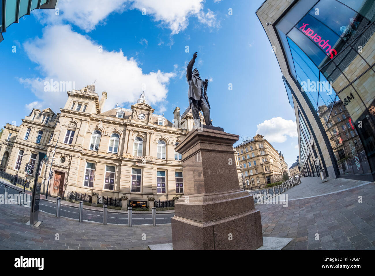 Statue of William Edward Forster, Outside The Broadway Shopping Centre ...