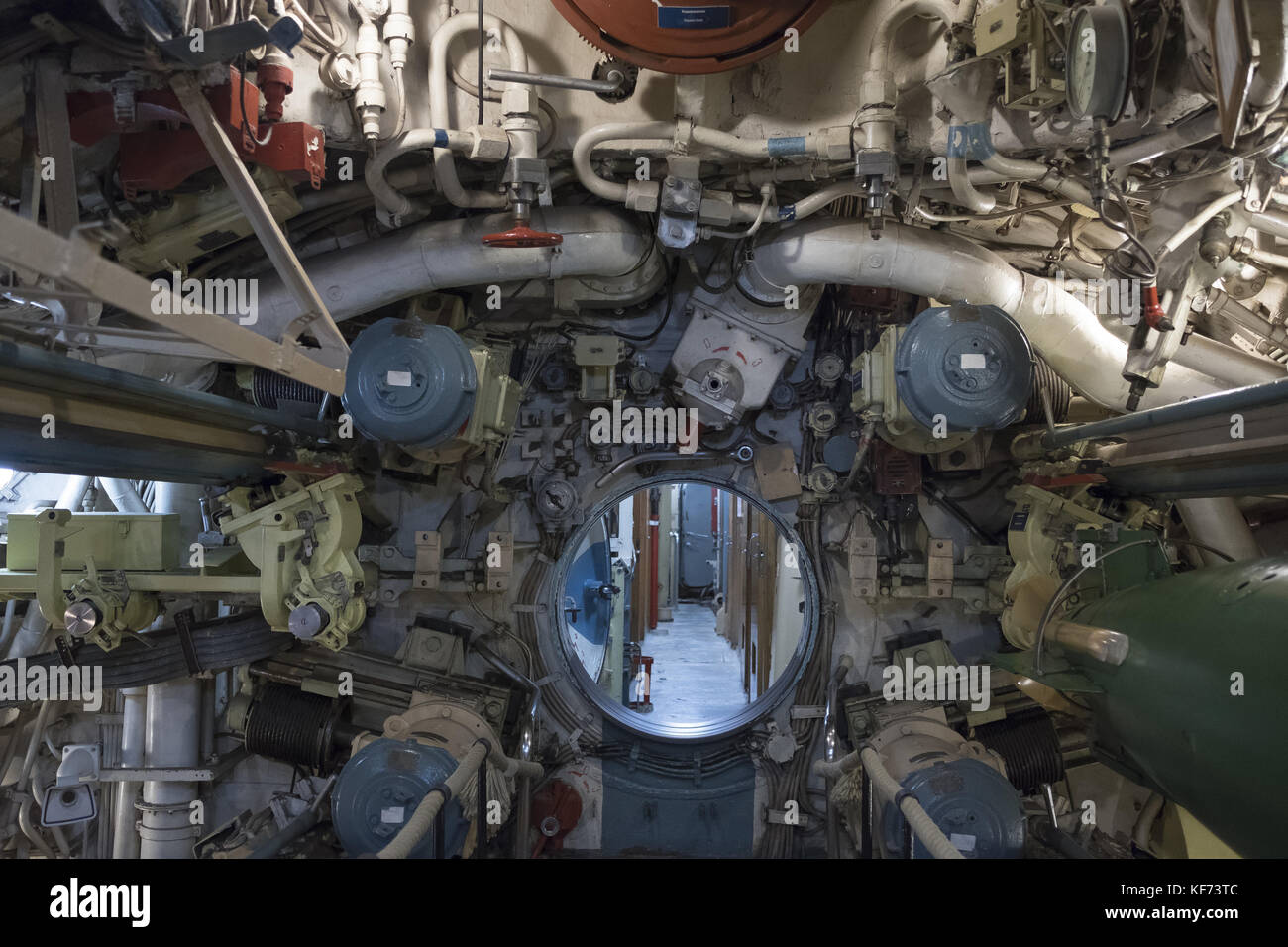 The submarine U-434 in Hamburg, Germany, which left the Russian ...